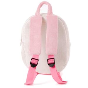 Mloovnemo Kids Unicorn Plush Toddler Travel Preschool Shoulder Backpack for 3-5 Year Old Kindergarten Girls Gift (White Unicorn)