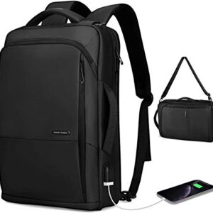 MARK RYDEN Business Laptop Backpack,3 in 1 Waterproof Shoulder Bag Handbag for Men and Women with USB Port for 15.6 Inch Laptop