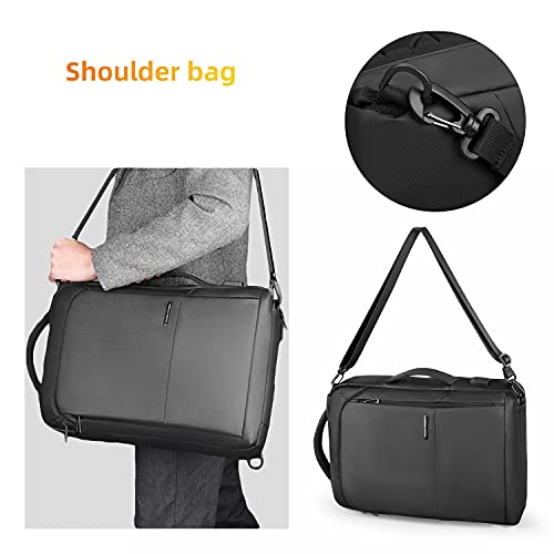 MARK RYDEN Business Laptop Backpack,3 in 1 Waterproof Shoulder Bag Handbag for Men and Women with USB Port for 15.6 Inch Laptop