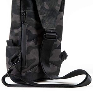 DIME BAGS Omerta Don Carbon Filter Sling Backpack | Crossbody Bag with Activated Carbon Lining (Camo)