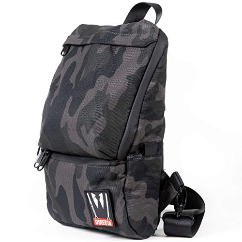 DIME BAGS Omerta Don Carbon Filter Sling Backpack | Crossbody Bag with Activated Carbon Lining (Camo)