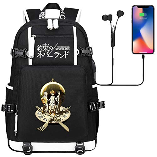 GO2COSY Anime The Promised Neverland Backpack Daypack Student Bag School Bag Bookbag Shoulder Bag