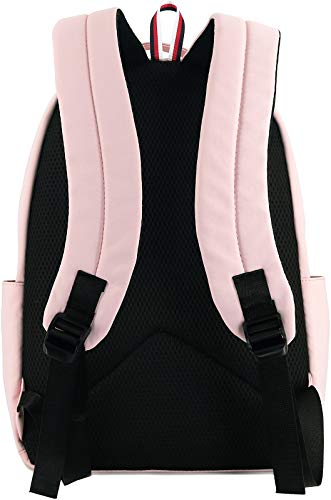 Roffatide Anime Demon Slayer Kamado Nezuko Backpack Printed Schoolbag Lightweight Nylon Bookbag Daypack Pink