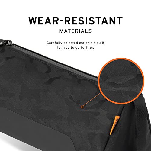 URBAN ARMOR GEAR UAG 18-Liter Lightweight Tough Weather Resistant Laptop Backpack, Standard Issue Orange + UAG Dopp Kit Lightweight Unisex Toiletry Essentials Travel Bag, Black Midnight Camo