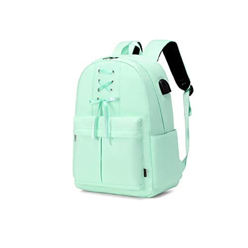 Wadirum Cute Backpack for Women Fashion Bow Decoration Schoolbag for Girl Green