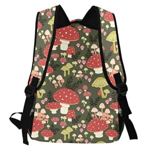 Teery-YY Backpack Mushrooms Pattern Casual Daypacks Bag for Mens Womans Girls Boys Teens, School Laptop Hiking Travel Daypack College Bookbag