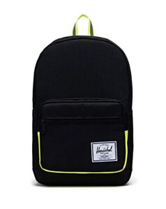 herschel supply co. pop quiz black enzyme ripstop/black/safety yellow one size