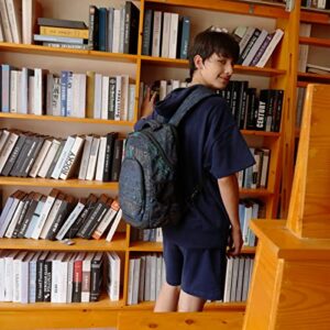 UNIKER School Backpack Men,High School Backpacks Blue,Backpack with Laptop Compartment,Bookbags for Middle School