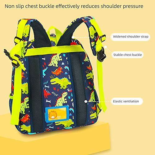 willikiva Kids Preschool Dinosaur Toddler Backpack for Boys and Girls School Bag(Orange Dinosaur)