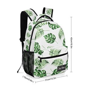 Leaf Personalized Name Unisex Waterproof Backpack for Kids Children Boys Girls Daily Bag