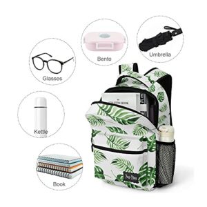 Leaf Personalized Name Unisex Waterproof Backpack for Kids Children Boys Girls Daily Bag