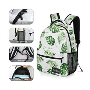 Leaf Personalized Name Unisex Waterproof Backpack for Kids Children Boys Girls Daily Bag