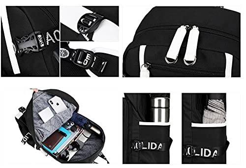 ISaikoy Anime Haikyuu Backpack Satchel Bookbag Daypack School Bag Laptop Shoulder Bag Style 3