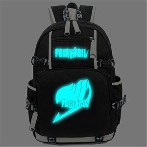 ISaikoy Anime Fairy Tail Backpack Satchel Bookbag Daypack School Bag Laptop Shoulder Bag Style 3