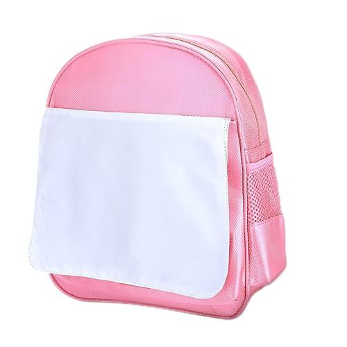 Frienda Custom Personalized Sublimation Backpack Preschool Kindergarten Kid Toddler School Backpacks for Girls Boys, 13.3 x 10.6 Inch (Pink)