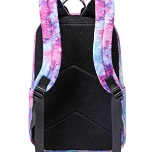 Ecodudo Cute Lightweight Galaxy Backpacks Girls School Bags Kids Bookbags (Galaxy Pink)