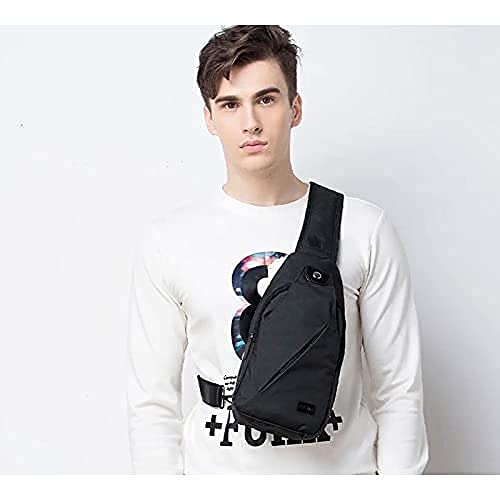 Peicees Sling Bag For Men Women Wateproof Sling Backpack Mens Crossbody Bag Chest Bag Sling Purse For Women Travel/Hiking