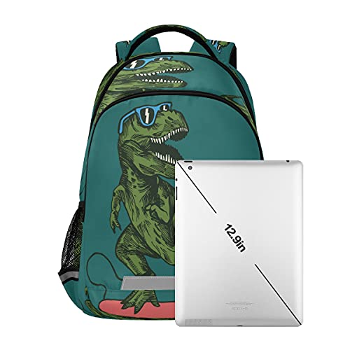 Backpack Bookbag School Bag Skateboard Dinosaur Travel Bag for Girls Boys Teen