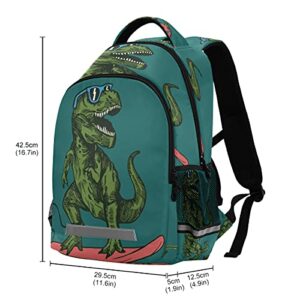 Backpack Bookbag School Bag Skateboard Dinosaur Travel Bag for Girls Boys Teen