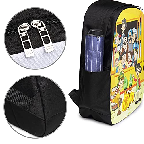 YSLPshop El Chavo Animado Backpack 17 Inches with USB Port Anime Backpack Fashion Lightweight Laptop Laptop Backpack Travel Business Mountaineering Bag Casual Men and Women Backpack