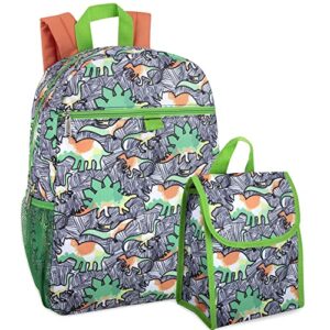 trail maker backpack with lunch bag for boys elementary school, middle school backpack set for kids