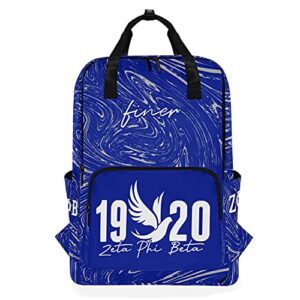 bbgreek zeta phi beta sorority paraphernalia - abstract - book bag - official vendor