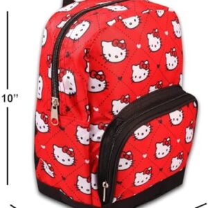 Fast Forward New York Hello Kitty Preschool Backpack for Kids, Toddlers ~ 5 Pc School Supplies Bundle with Hello Kitty 10" Mini Backpack for Girls, Stickers, and More