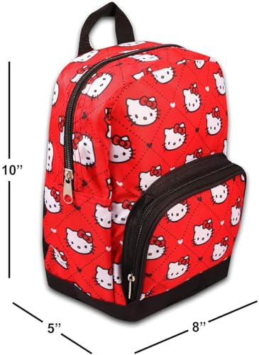 Fast Forward New York Hello Kitty Preschool Backpack for Kids, Toddlers ~ 5 Pc School Supplies Bundle with Hello Kitty 10" Mini Backpack for Girls, Stickers, and More