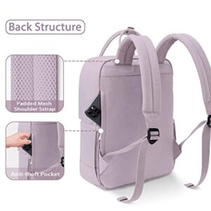 KALIDI Laptop Backpack Casual Women School Bag for 15.6inch Laptop Travel Back Pack with Handle, Water Resistant College High School Girls Work Backpack, Purple