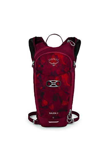 Osprey Salida 8L Women's Biking Backpack with Hydraulics Reservoir, Claret Red, One Size