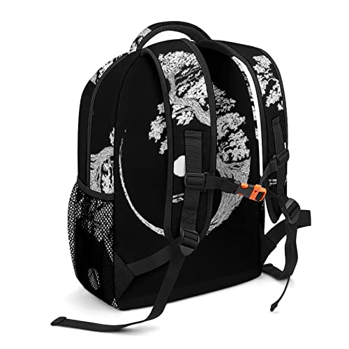 Yin Yang Bonsai Tree Oxford Cloth Laptop Backpack Casual Shoulder Bag Daypack For Travel Study Shopping