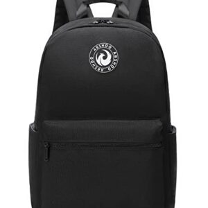 Abshoo Lightweight Backpack for School Classic Basic Water Resistant Casual Daypack Plain Bookbag (Black)