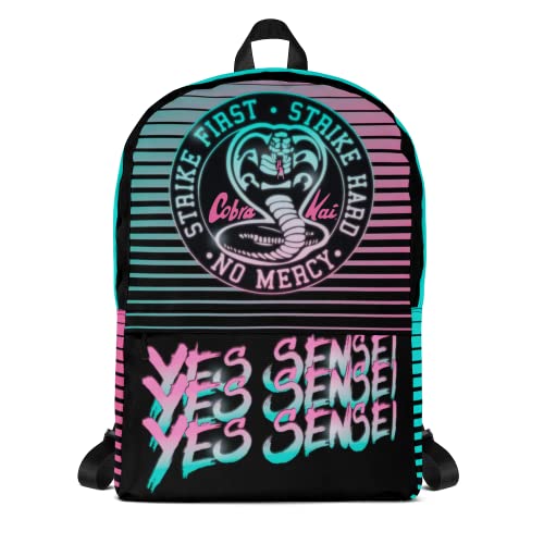 Ripple Junction Cobra Kai Yes Sensei Neon Backpack Officially Licensed