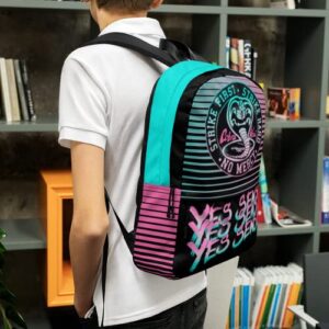 Ripple Junction Cobra Kai Yes Sensei Neon Backpack Officially Licensed