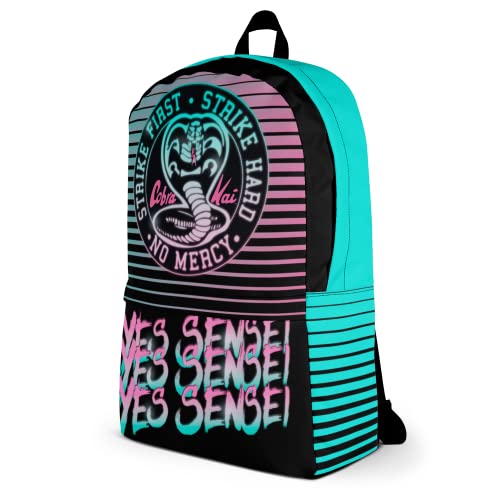 Ripple Junction Cobra Kai Yes Sensei Neon Backpack Officially Licensed