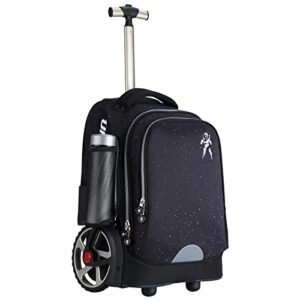 uniker rolling laptop bag for 14 inch laptop,19 inch roller bookbag for teens,roller travel bag,wheeled bookbag high school,trolley school bag,schoolbag with wheels spacewalk