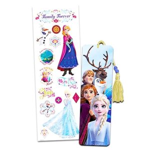 Disney Frozen Backpack for Kids, Toddlers - Bundle with Elsa and Anna Elementary School Backpack Including Frozen Stickers, Bookmark, and More (Disney Backpack for Girls)