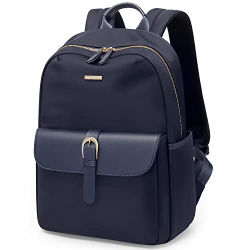 GOLF SUPAGS Womens Laptop Backpack with Separate Compartment, Stylish Travel Work Backpacks Water Resistant Computer Bag Fits 14 Inch Notebook (Navy Blue)