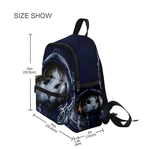 UMIRIKO Cute Kid's Toddler Backpack Astronaut Cat Space Nasa Schoolbag for Boys Girls,Kindergarten Children Bag Preschool Bag with Chest Clip 2021323