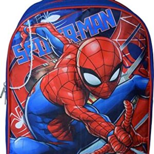 Ruz Spiderman 15" School Bag Backpack (Blue-Red)