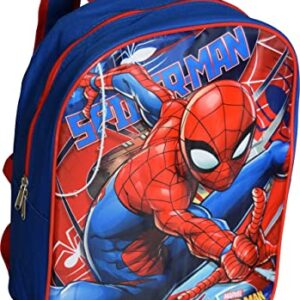 Ruz Spiderman 15" School Bag Backpack (Blue-Red)