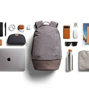 Bellroy Classic Backpack Premium (Leather Panels, Fits 15" Laptop) - Storm Grey