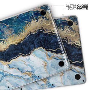 Design Skinz Foiled Marble Agate Full-Body Wrap Scratch Resistant Decal Skin-Kit Compatible with MacBook 13" Pro M1 (A2338)