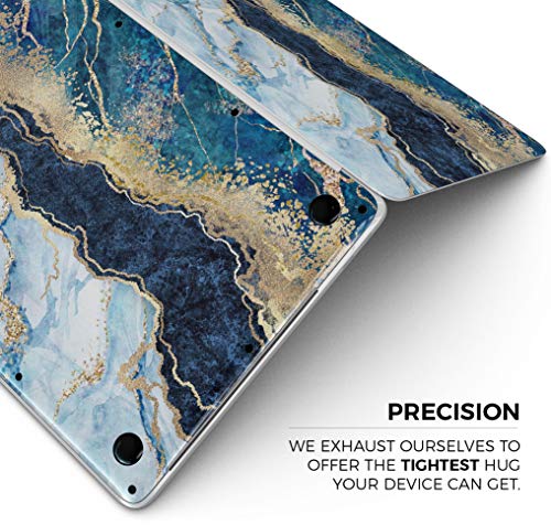 Design Skinz Foiled Marble Agate Full-Body Wrap Scratch Resistant Decal Skin-Kit Compatible with MacBook 13" Pro M1 (A2338)