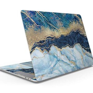 Design Skinz Foiled Marble Agate Full-Body Wrap Scratch Resistant Decal Skin-Kit Compatible with MacBook 13" Pro M1 (A2338)