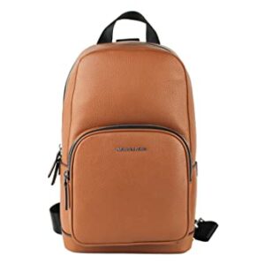 Michael Kors Cooper Commuter Sling Pack Embossed Leather Backpack