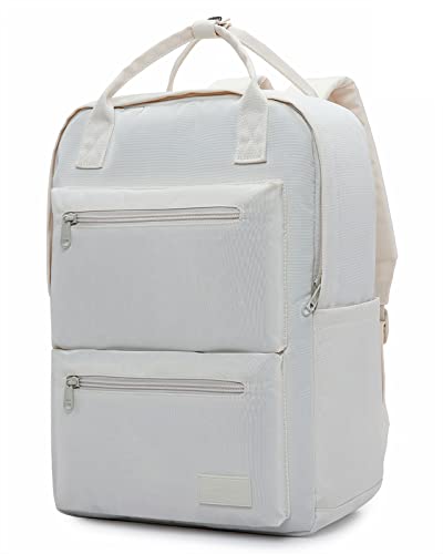 HotStyle DAYBREAK Casual Backpack, Stylish for School, Travel & College, Beige white