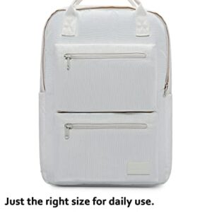 HotStyle DAYBREAK Casual Backpack, Stylish for School, Travel & College, Beige white