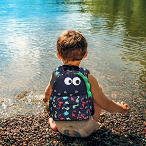 SUN EIGHT Toddler Backpack, Cute Dinosaur Backpack, Kids Backpack Small Cartoon School Bookbags Travel Bags for Baby Girl Boy For 1-5 Years old