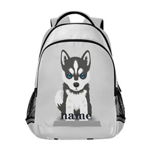 kcldeci custom siberian husky puppy dog backpack customized backpacks girl boy school bag kids rucksack bookbag for elementary